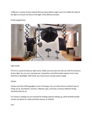 Photography Lighting Equipment for Beginners | PDF