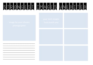 Photography project example structure and layouts | PDF