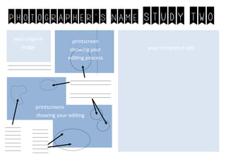 Photography project example structure and layouts | PDF
