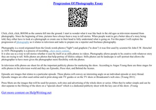 Photography Research Papers | PDF