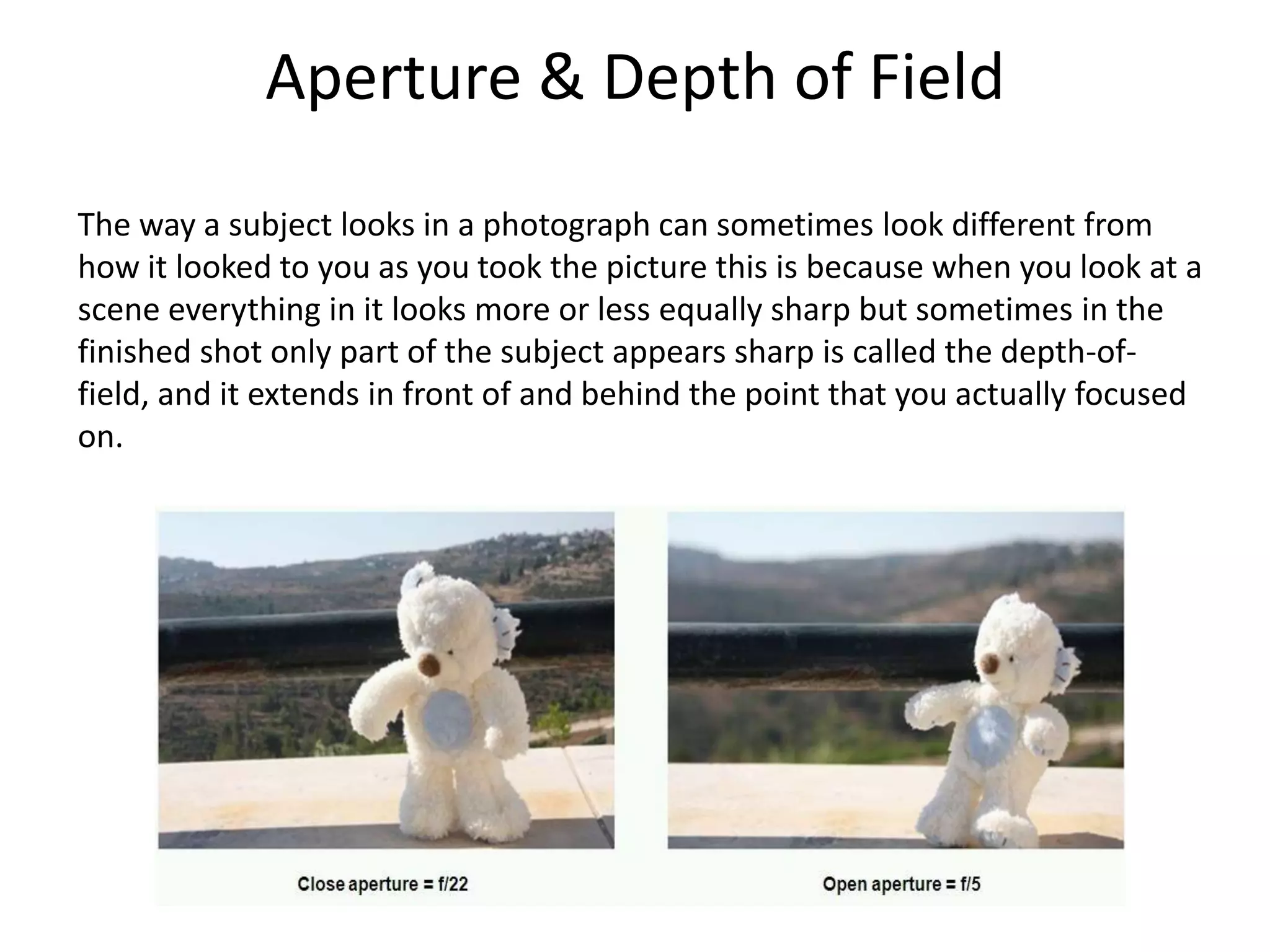 Photography terminology powerpoint | PPT