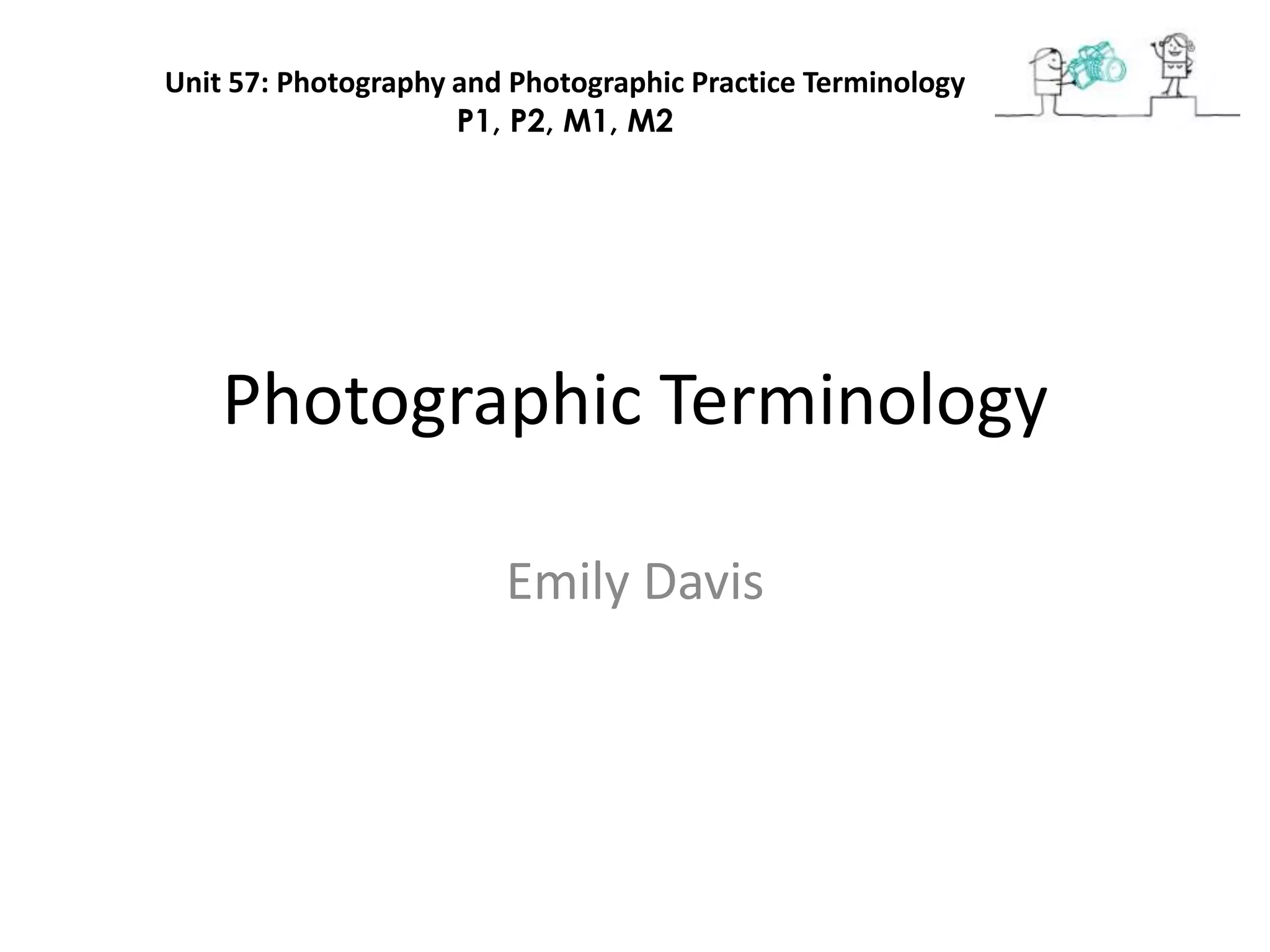 Photography Terminology PowerPoint | PPTX