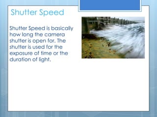 Photography terminology | PPTX