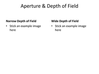 Photography terminology | PPT