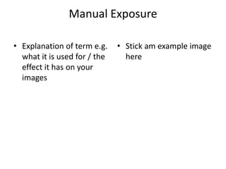 Photography terminology | PPT