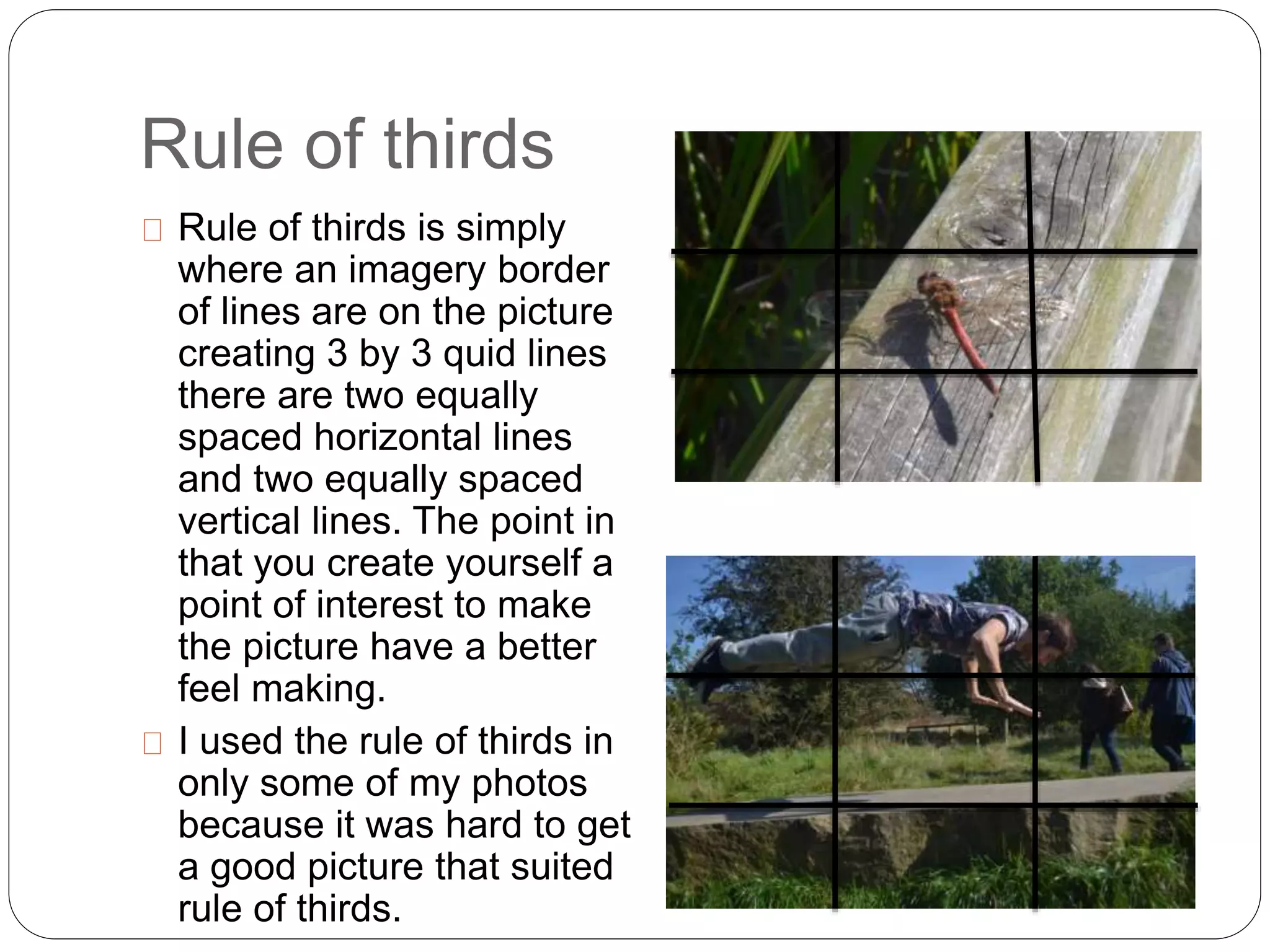 Photography terminology work sheet | PPT