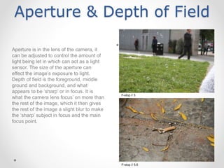 IG4 Task 4 // Photography Terminology Work Sheet | PPTX