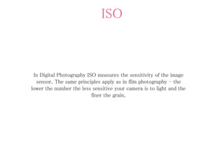 Photography terminology work sheet | PPT