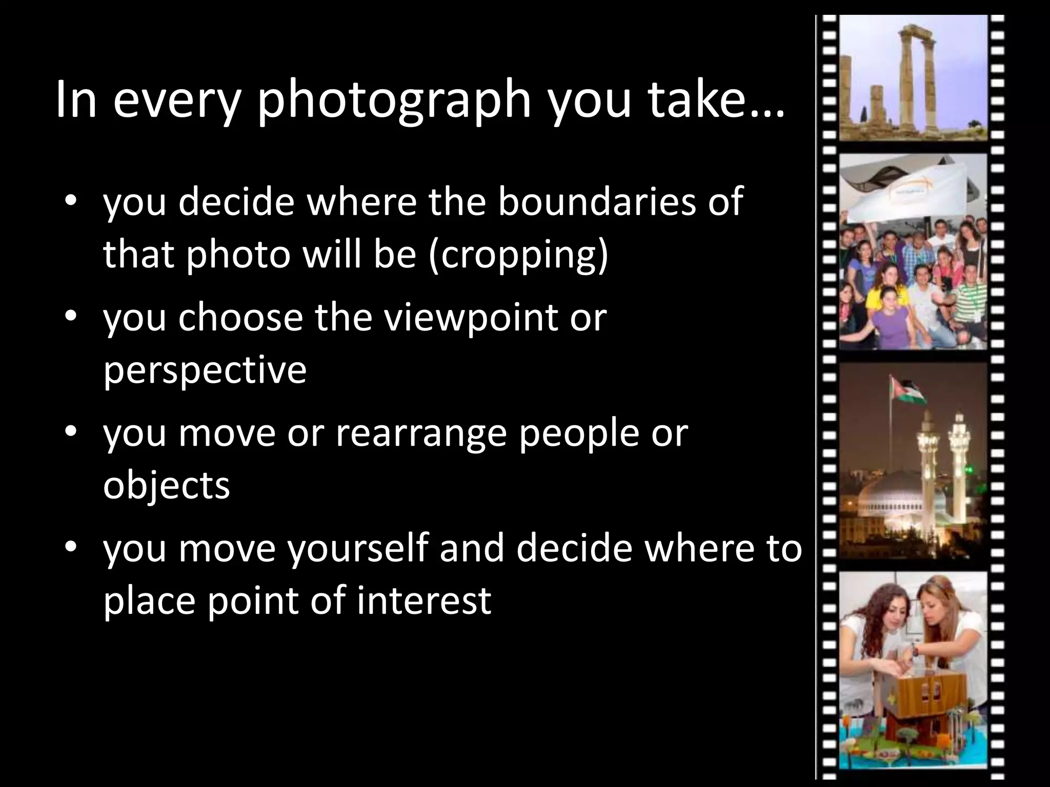 Photography unit 1 rule of thirds | PPT