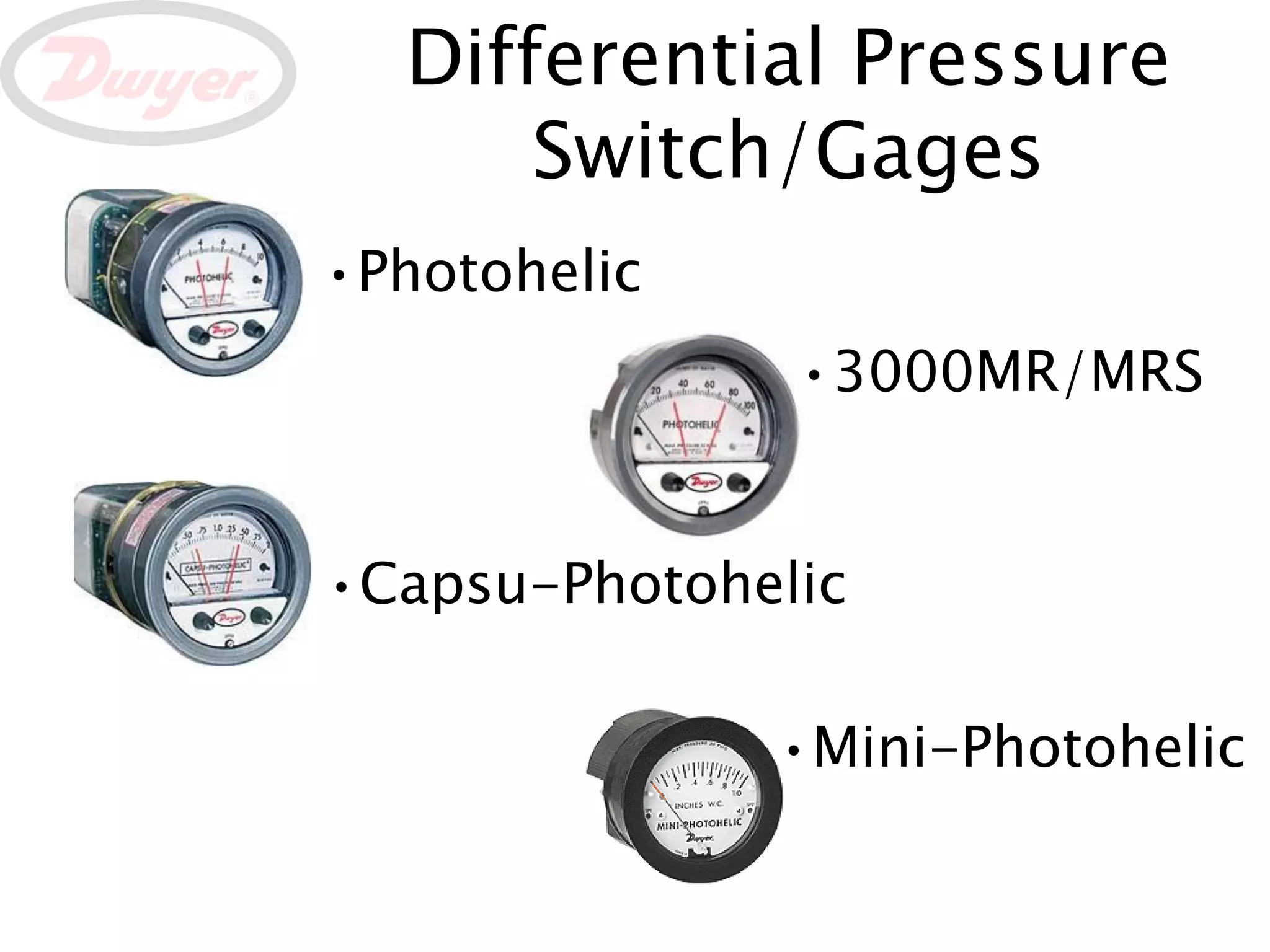 Differential Pressure Switch/ Gages | PDF