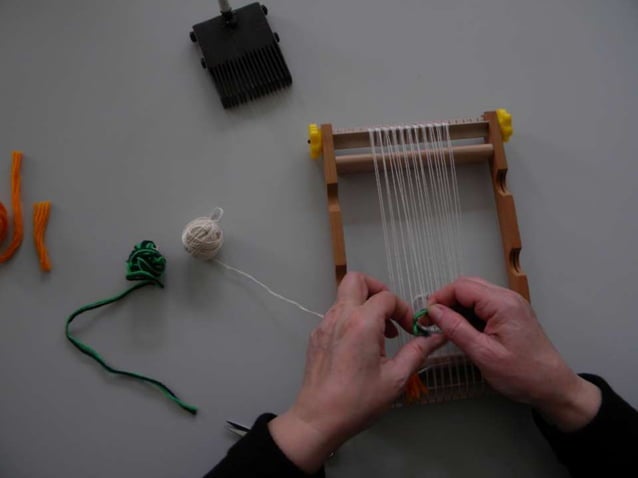 Photo instructions carpet weaving - work skills | PPT