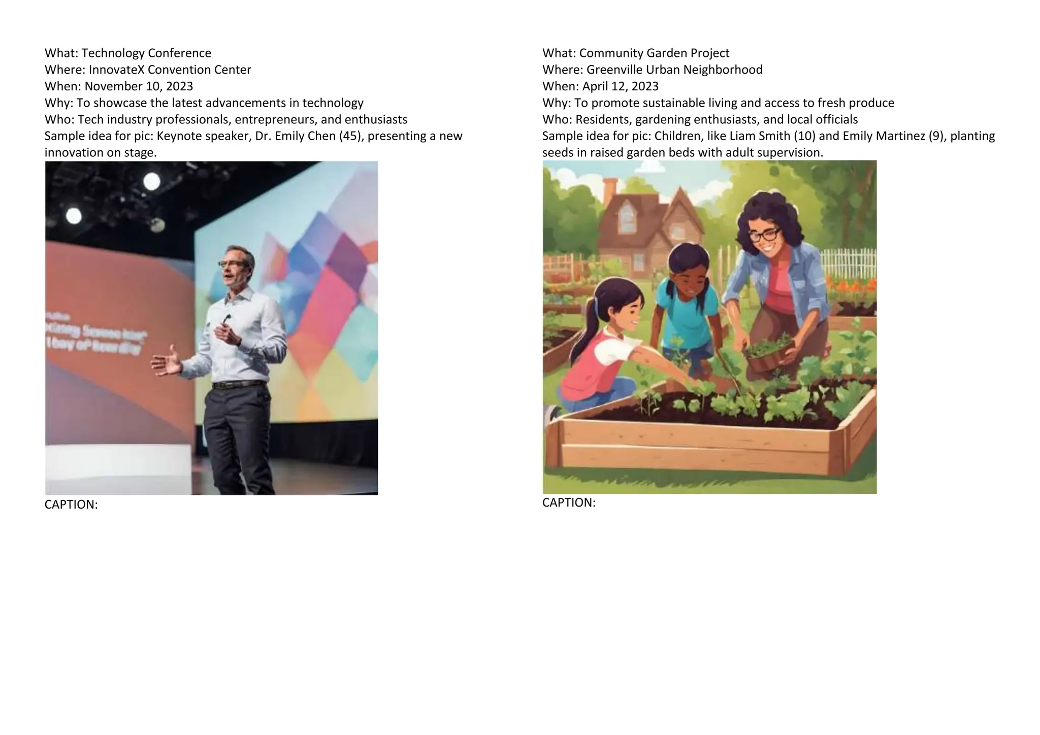 photojournalism activity on strengthening captioning skills | DOCX