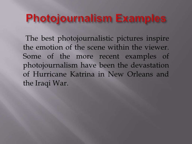 Photojournalism