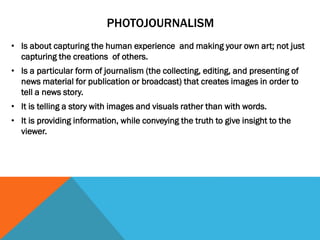Photojournalism | PPTX