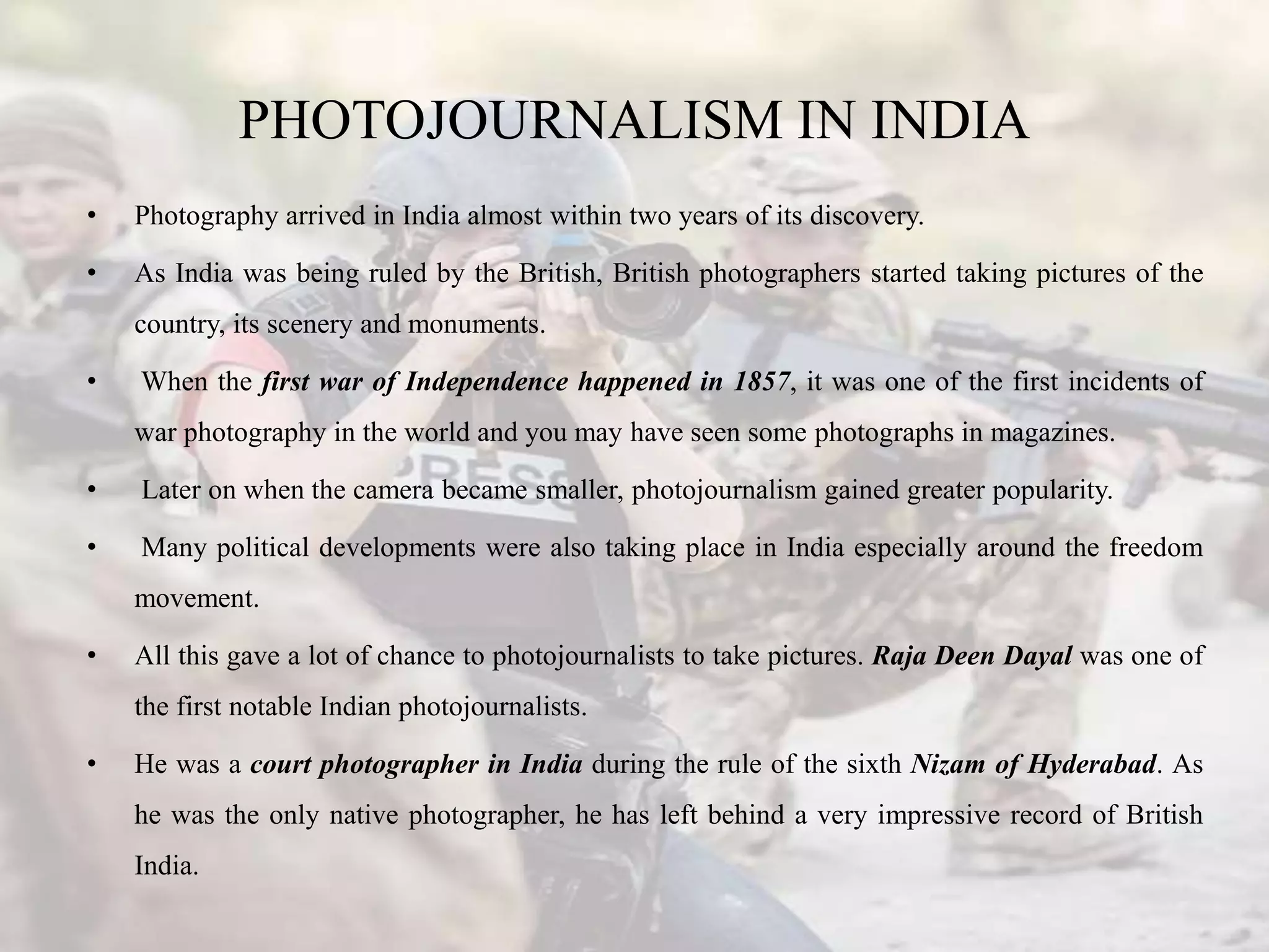 Photojournalism | PPTX
