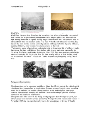 Photojournalism final docx | DOCX