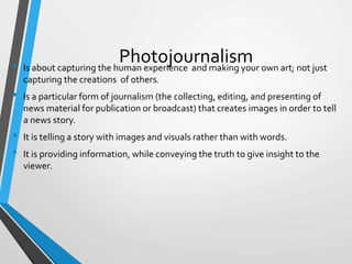 Photojournalism isbat university | PPTX