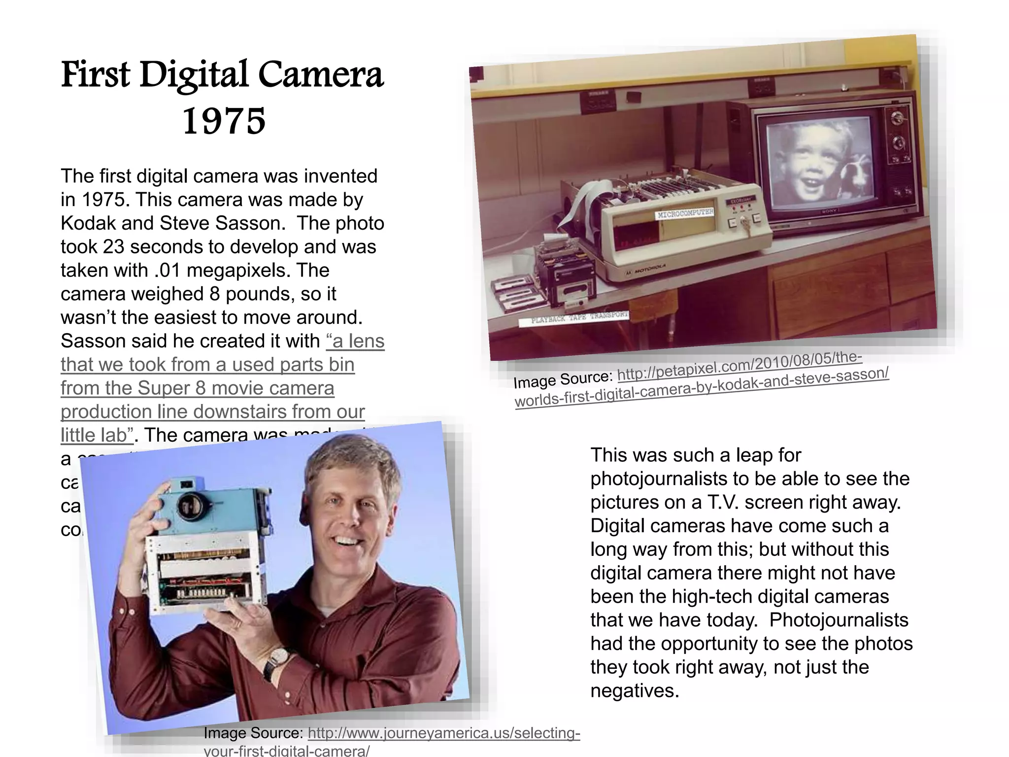 Photojournalism timeline mid term | PPTX