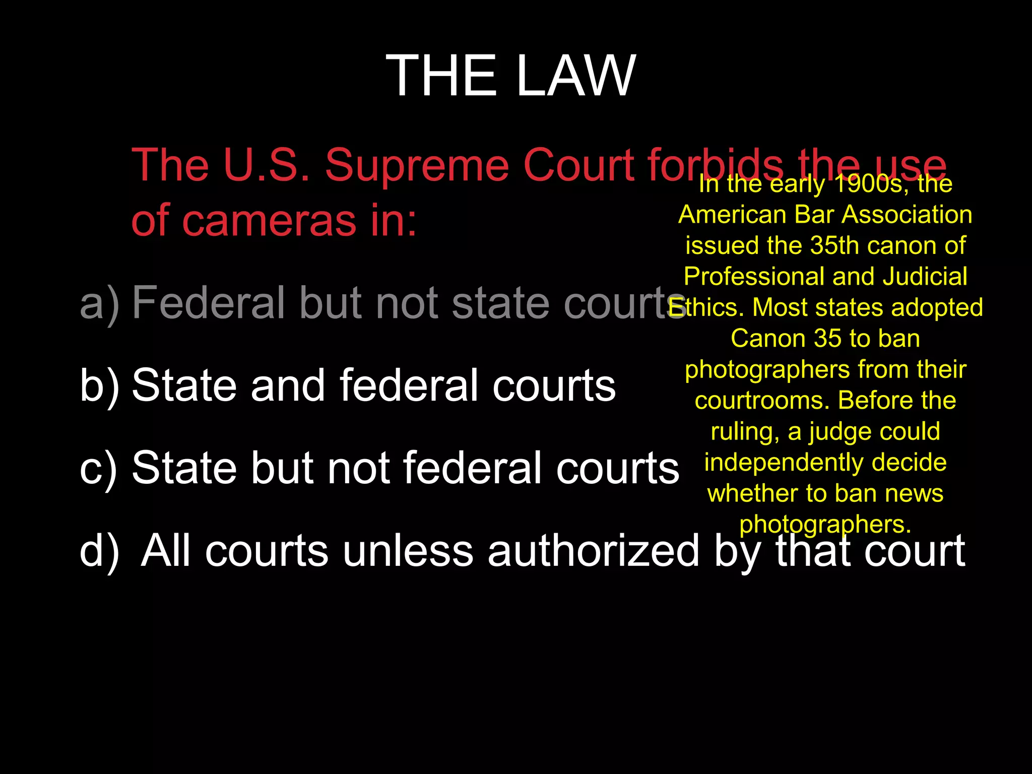 Photojournalism ethics and law | PPT