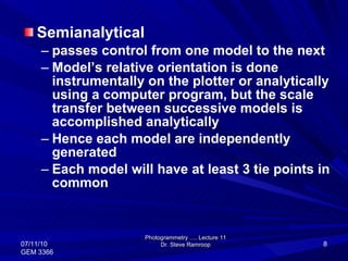 Photogrammetry - areaotriangulation | PPT