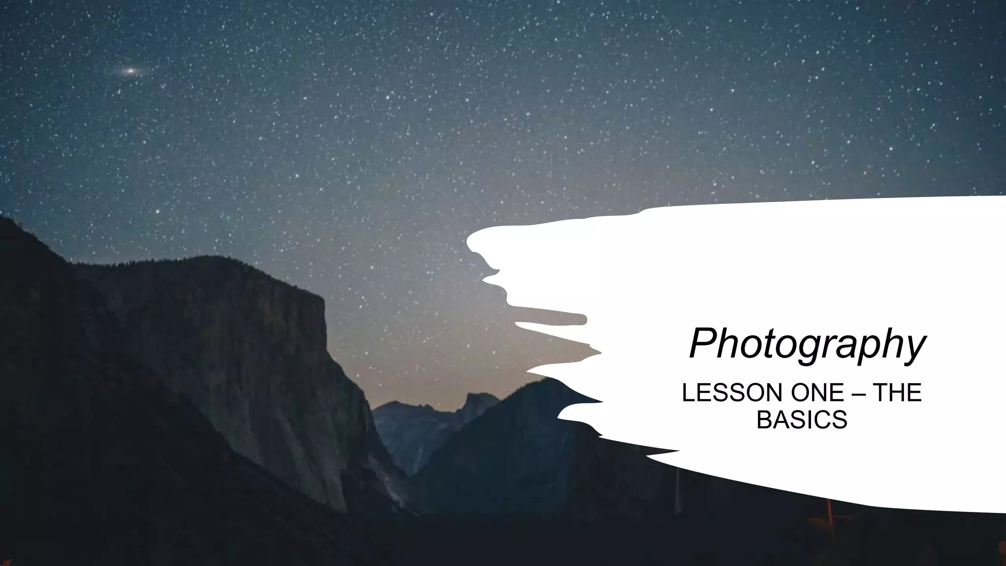 A Level Photography - The Basics | PPTX