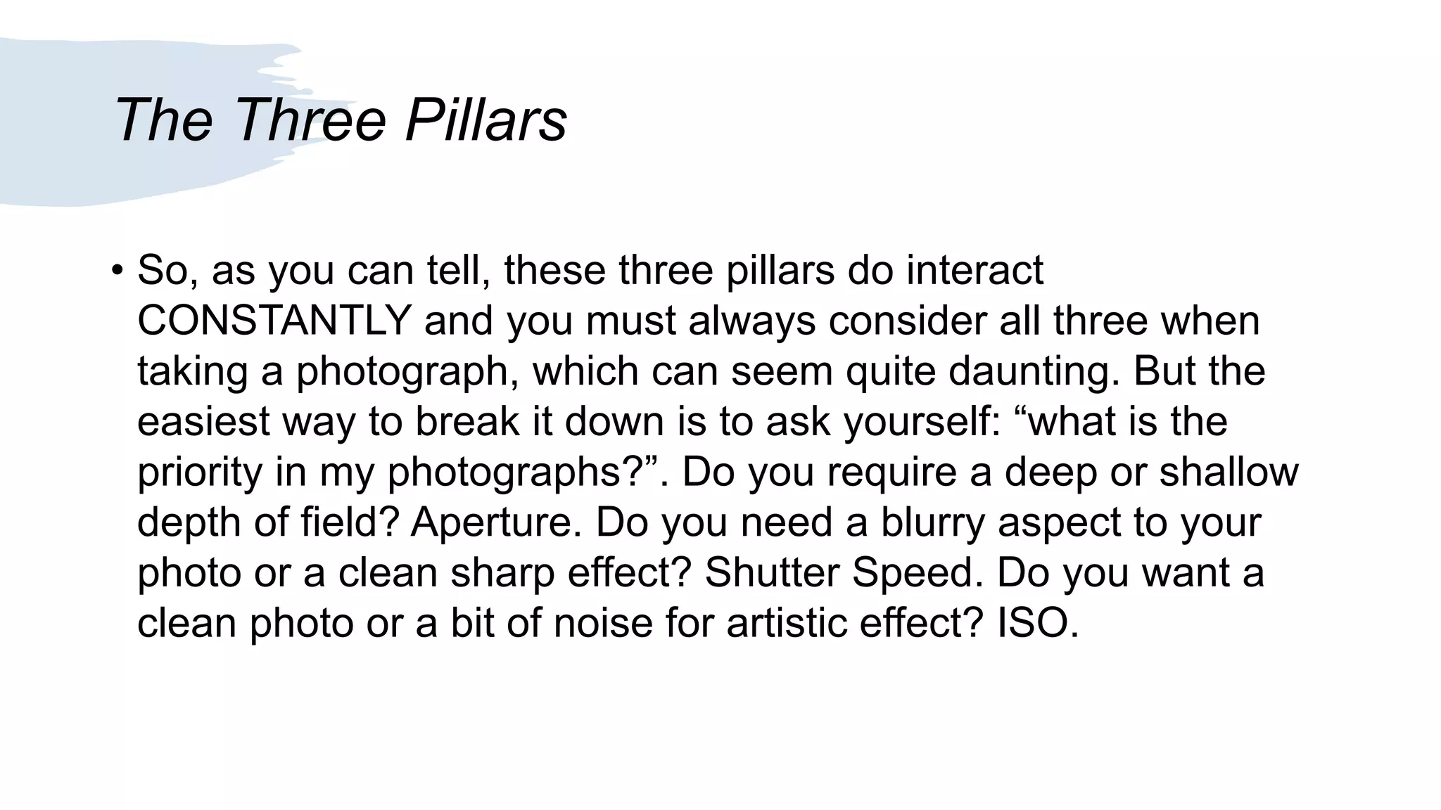 A Level Photography - The Basics | PPTX
