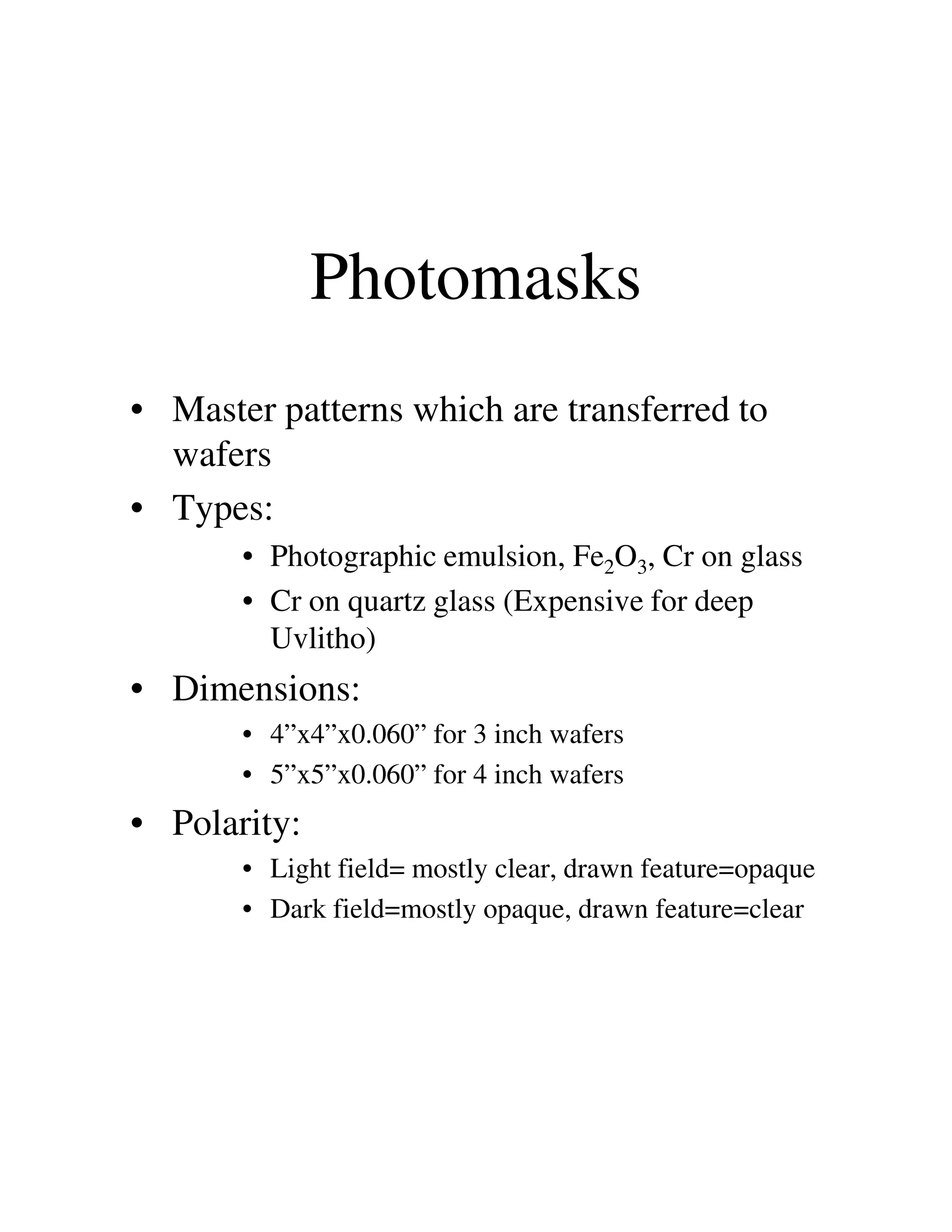 Photolithography | PDF