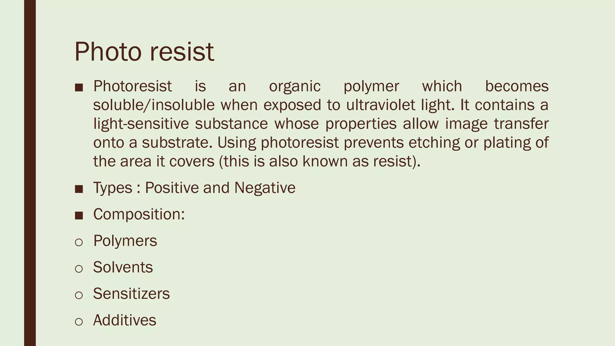 Photolithography | PDF