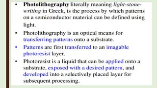 Photolithography | PDF