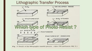 Photolithography | PDF