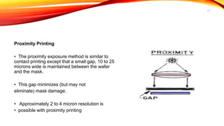 Photolithography and its procedure | PPTX