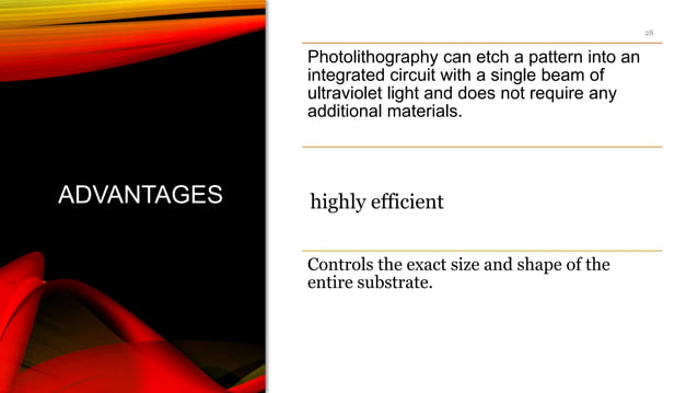 Photolithography and its procedure | PPTX