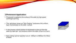 Photolithography and its procedure | PPTX