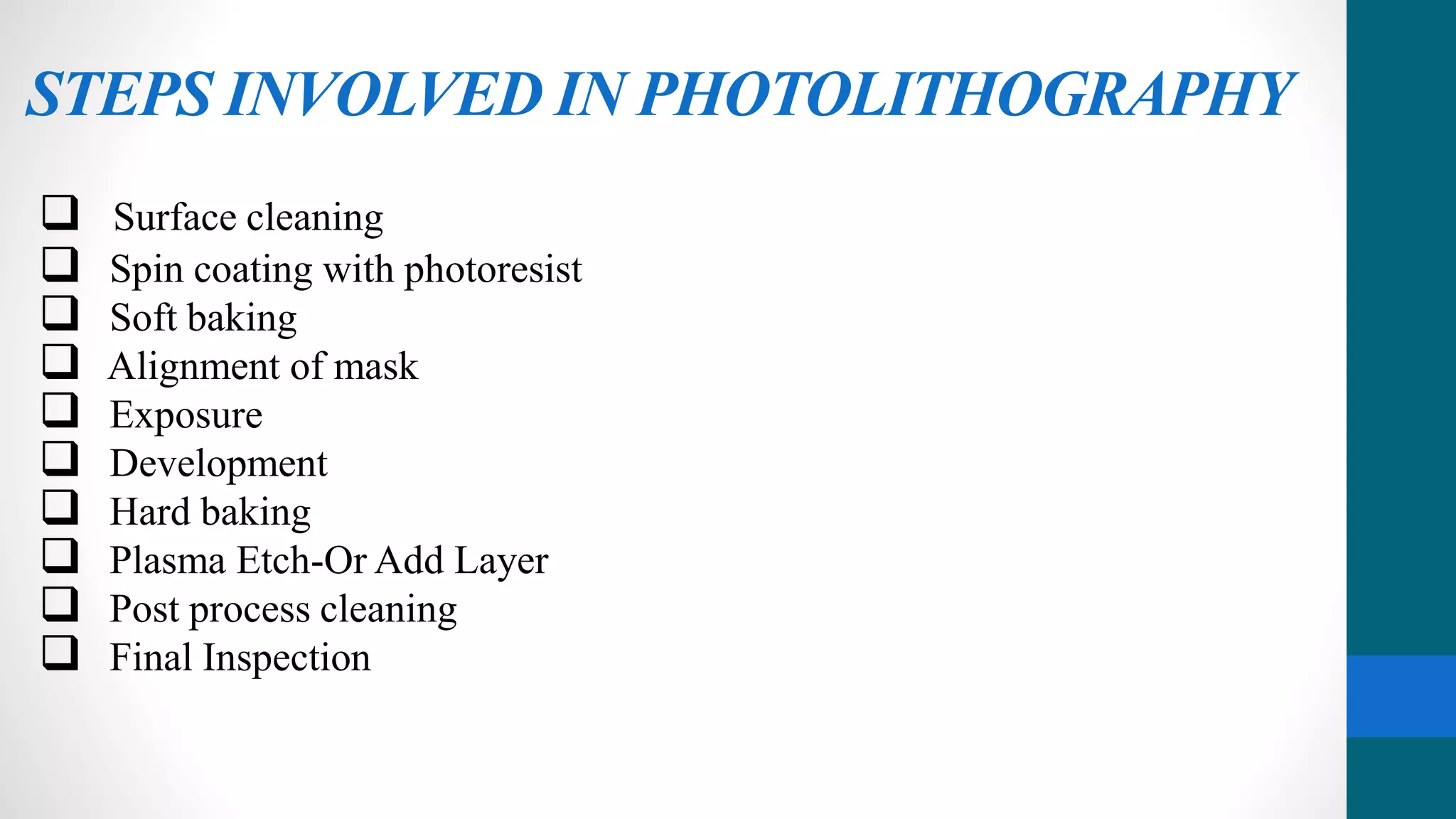 Photolithography | PPTX