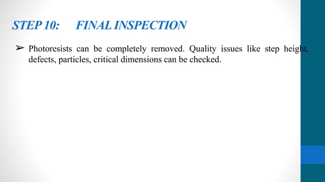 Photolithography | PPTX | Photo Editing Software | Computer Software and Applications