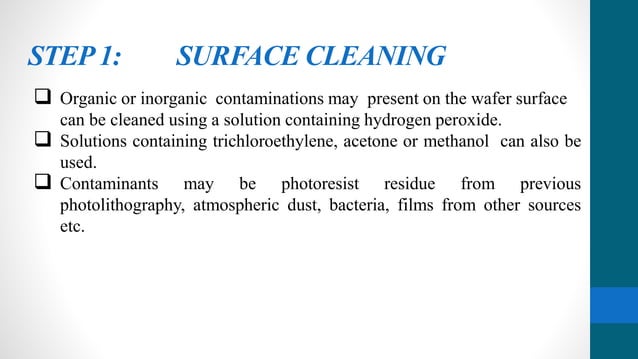 Photolithography | PPTX | Photo Editing Software | Computer Software and Applications