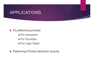 Photolithography1 | PPTX | Photo Editing Software | Computer Software and Applications