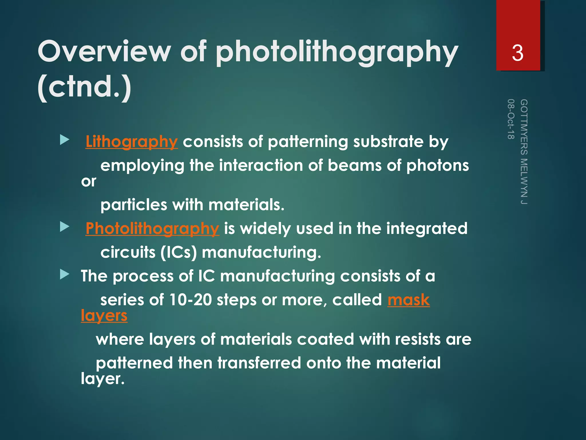 Photolithography | PPT