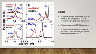 Photoluminescence Spectroscopy for studying Electron-Hole pair ...