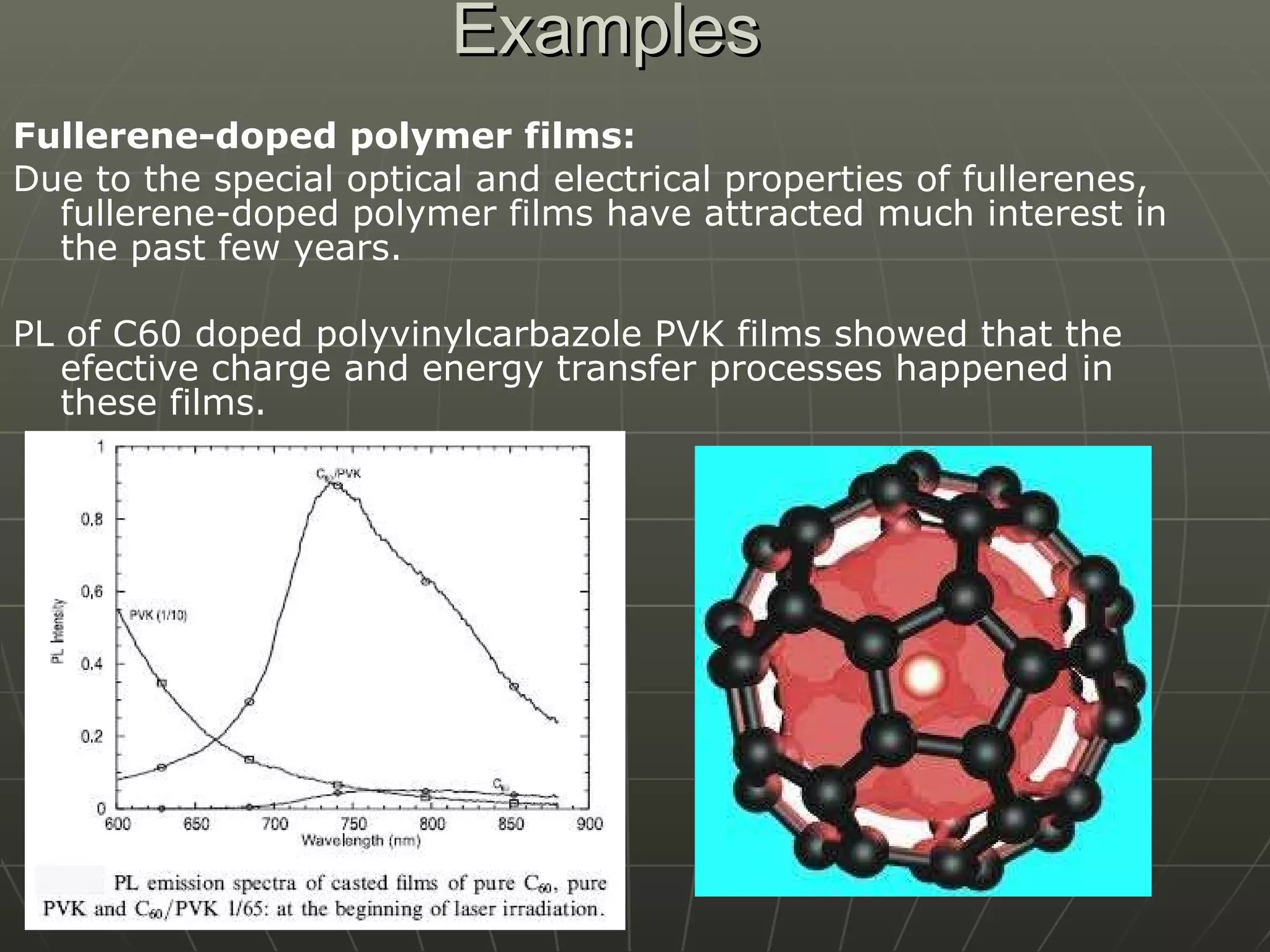 Photoluminescent properties of fullerene derivatives | PPT
