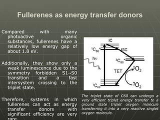 Photoluminescent properties of fullerene derivatives | PPT