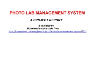 Photo Management System PPT | PPTX