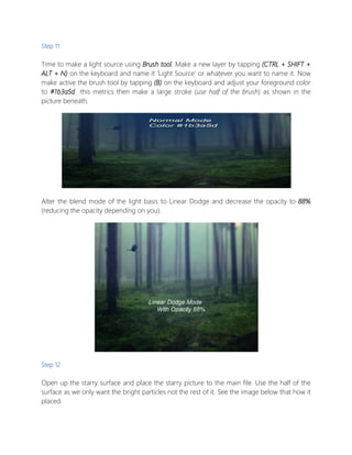 Photo Manipulation Tutorial (Step by Step Process) | PDF