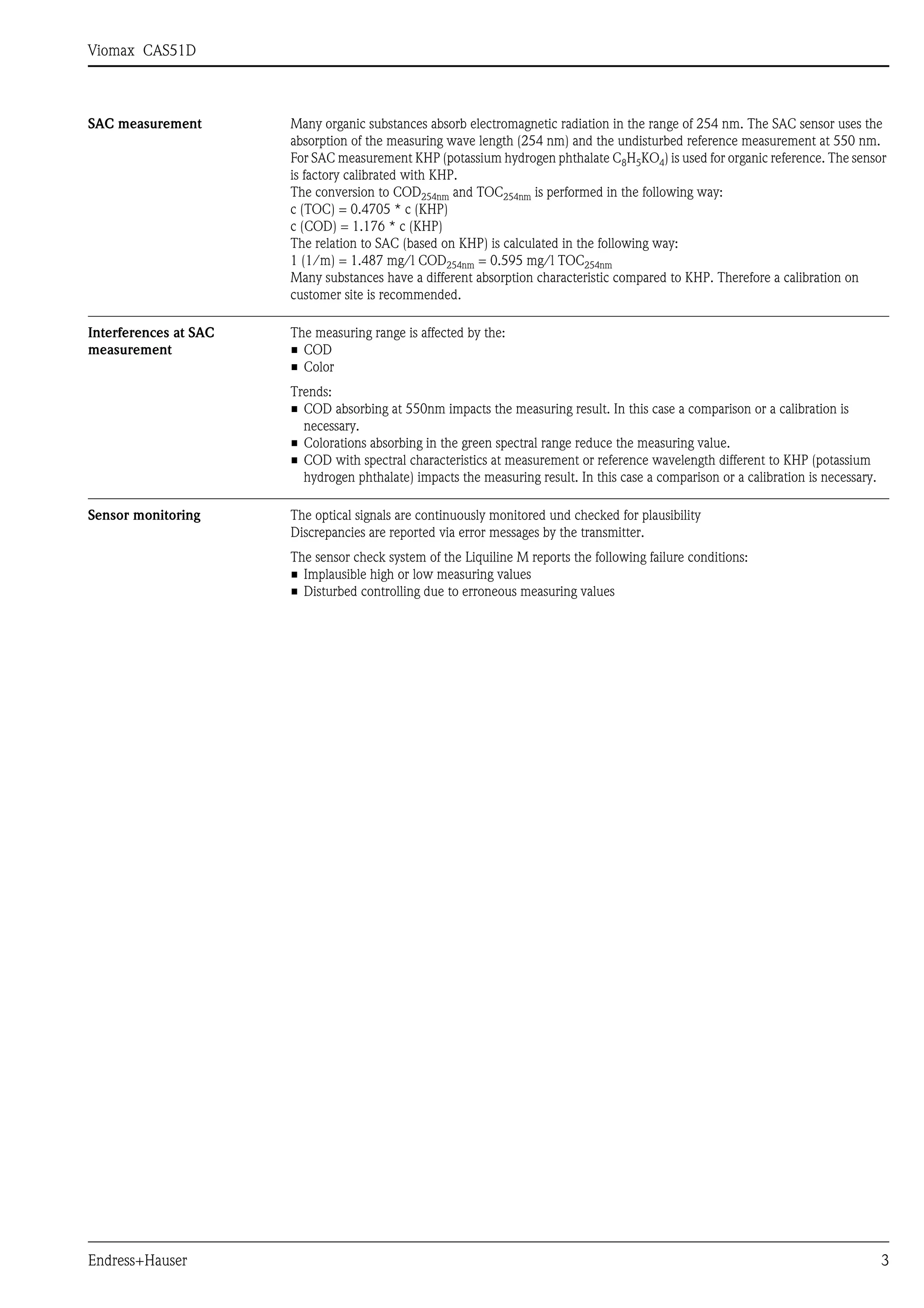 Photometric Sensor For Sac Or Nitrate Measurement Pdf