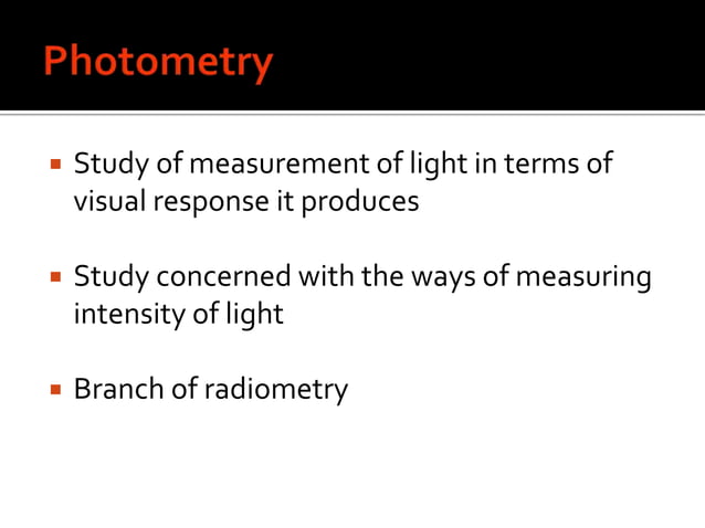 Photometry | PPT