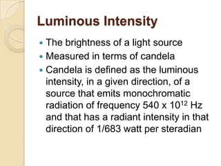Photometry and interactions | PPTX