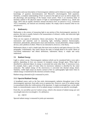 Photometry and radiometry | PDF