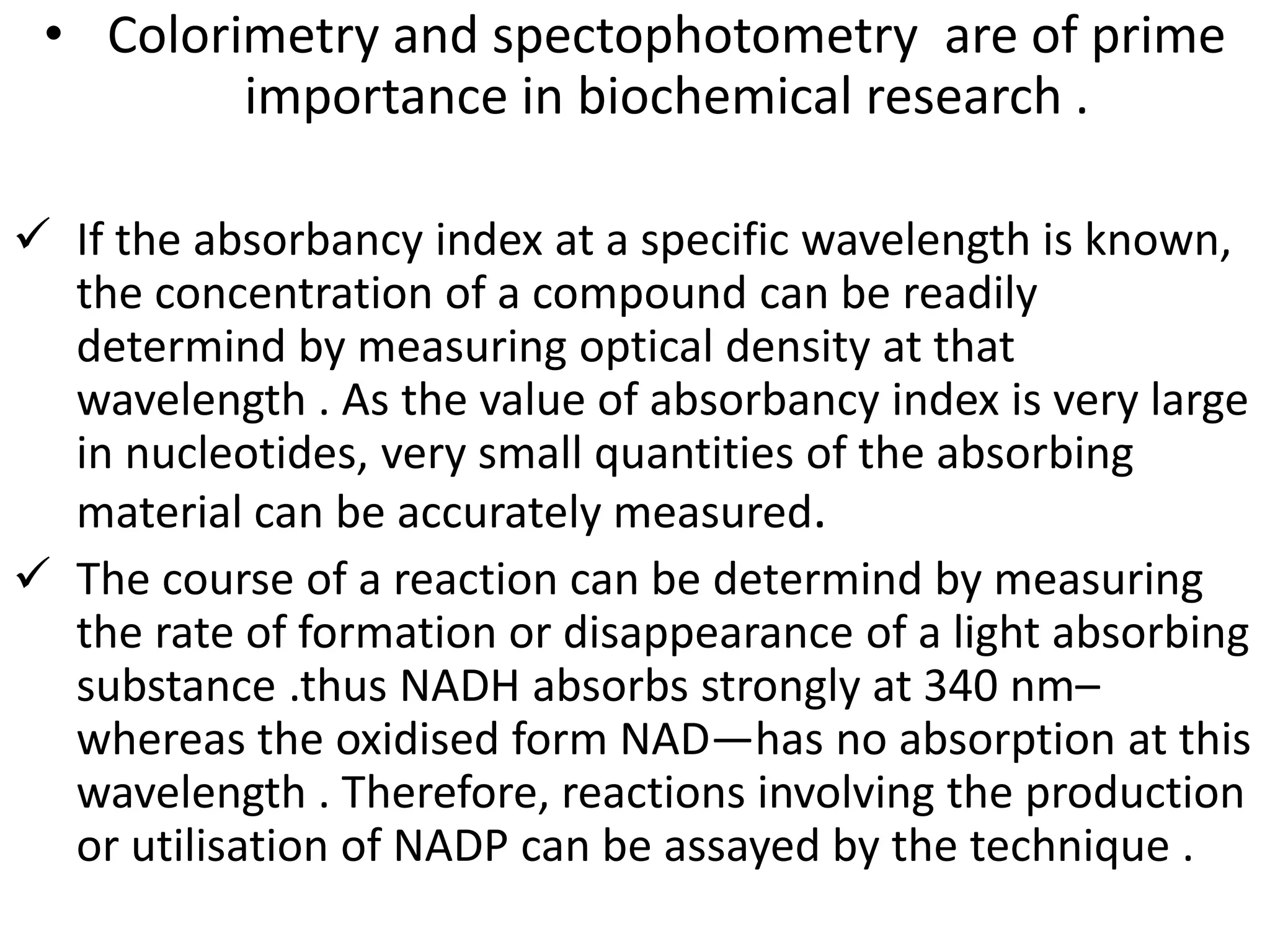 Photometry, colorimetry, spectophotometry | PPTX