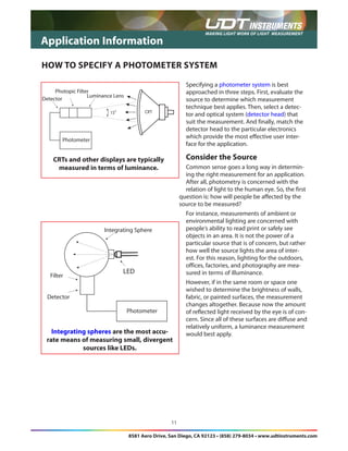 Photometry guide contents | PDF