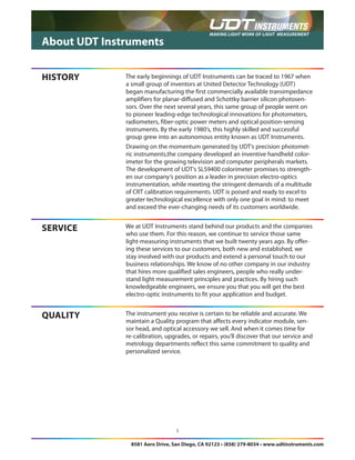 Photometry guide contents | PDF